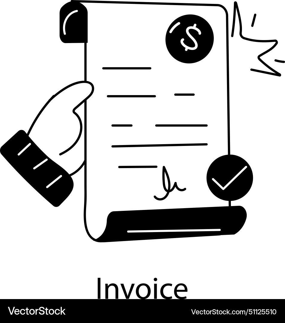 Invoice Royalty Free Vector Image - VectorStock