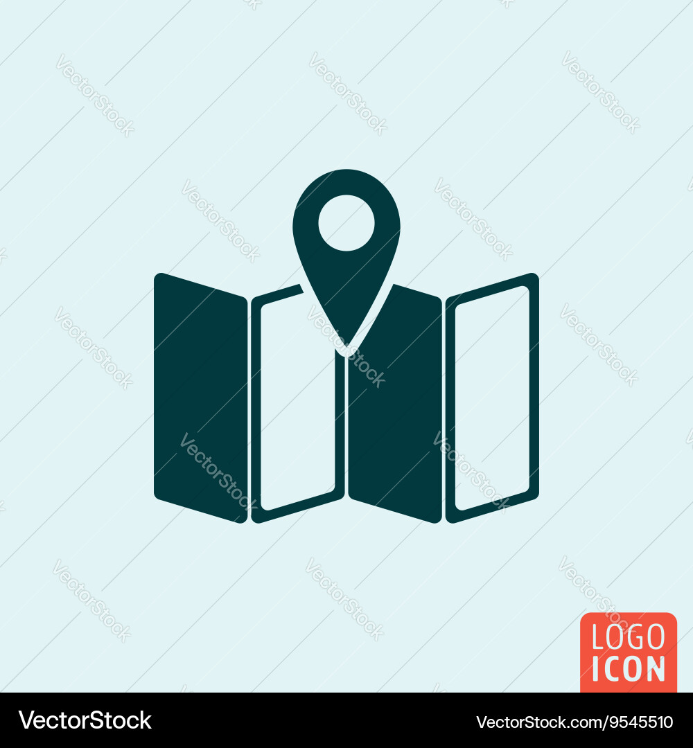 Map location icon Royalty Free Vector Image - VectorStock