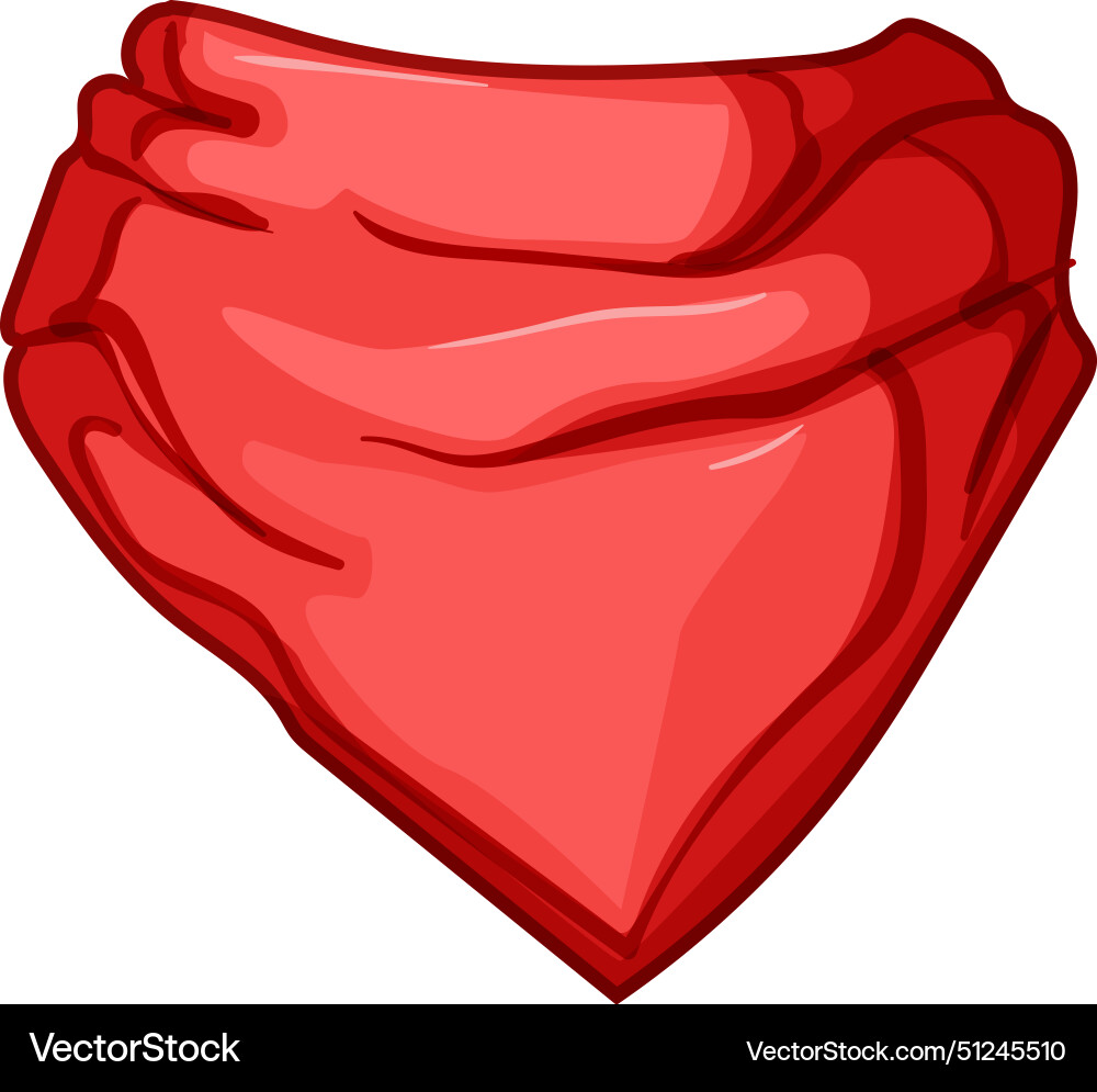 Style handkerchief wild west cartoon Royalty Free Vector