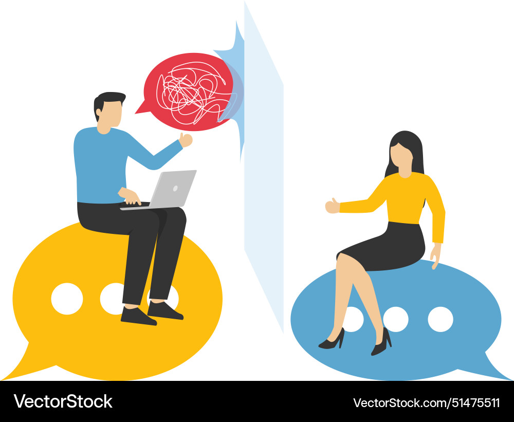 Business people meeting talking bad communication Vector Image