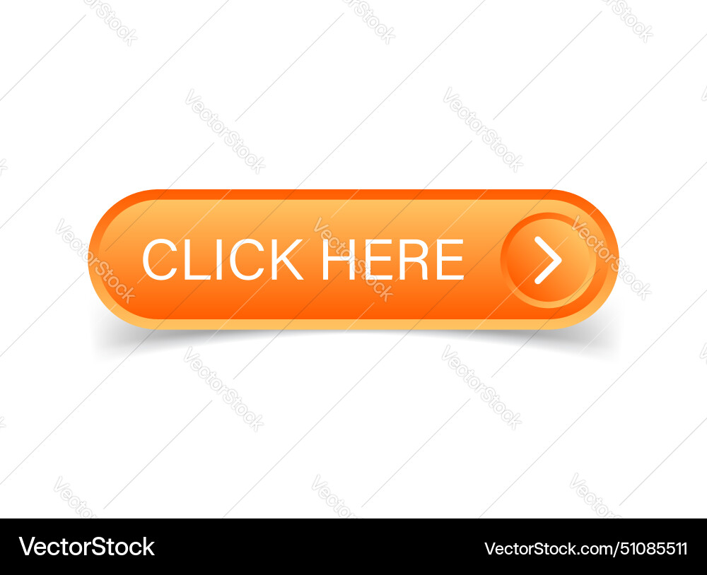 Click here banner icon in flat style ecommerce on Vector Image