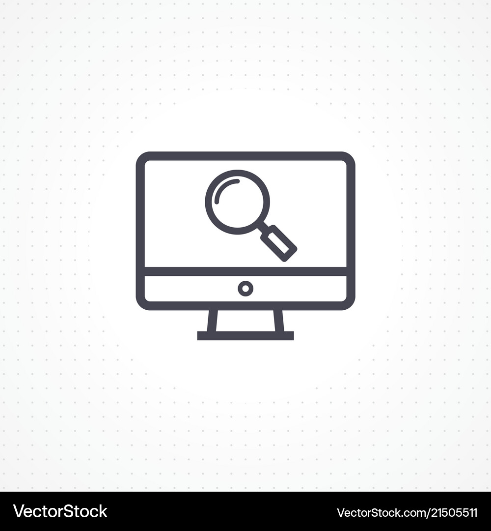Computer screen icon Royalty Free Vector Image