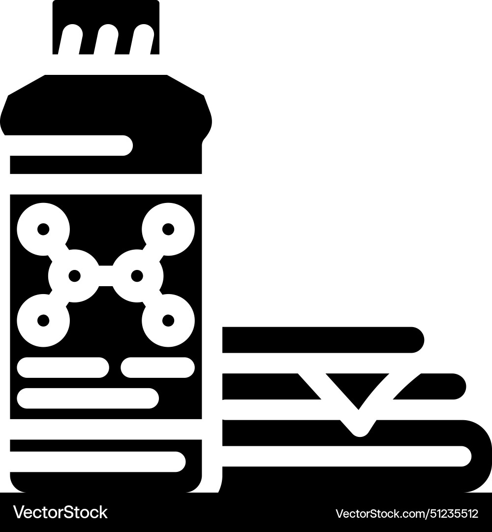 Perc perchloroethylene dry cleaning glyph icon Vector Image