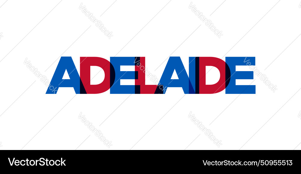 Adelaide in the australia emblem design Royalty Free Vector