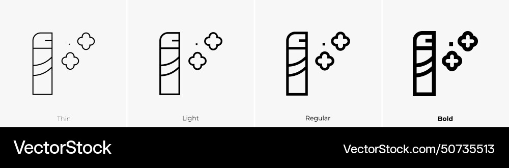 Air freshener icon thin light regular and bold Vector Image