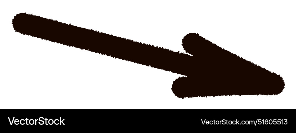 Bold black arrow pointing right Royalty Free Vector Image