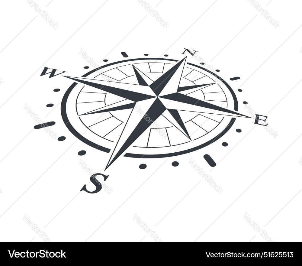 Compass Rose Icon Royalty Free Vector Image - VectorStock