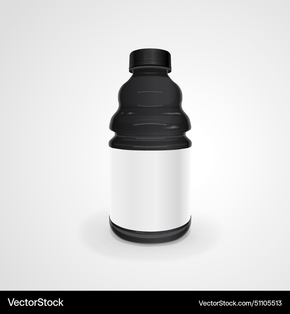 Exquisite plastic bottle Royalty Free Vector Image