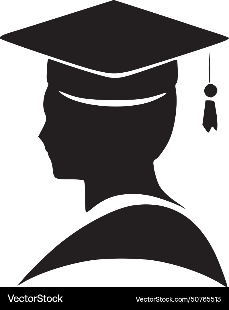 Graduation - high quality logo ideal Royalty Free Vector