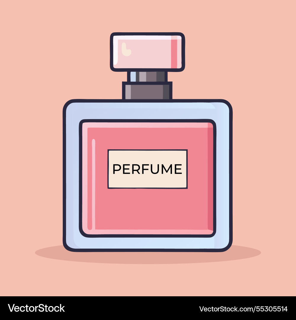 Perfume cartoon icon fashion Royalty Free Vector Image