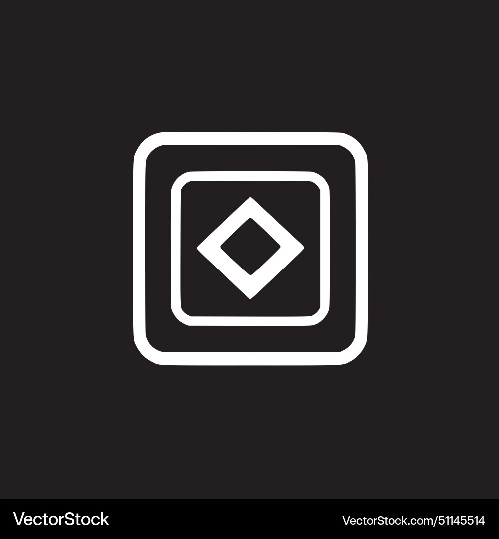 Square - black and white Royalty Free Vector Image