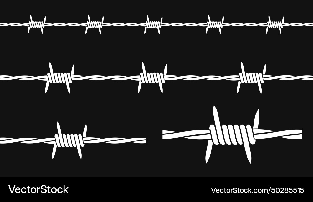 Barbed wire Royalty Free Vector Image - VectorStock
