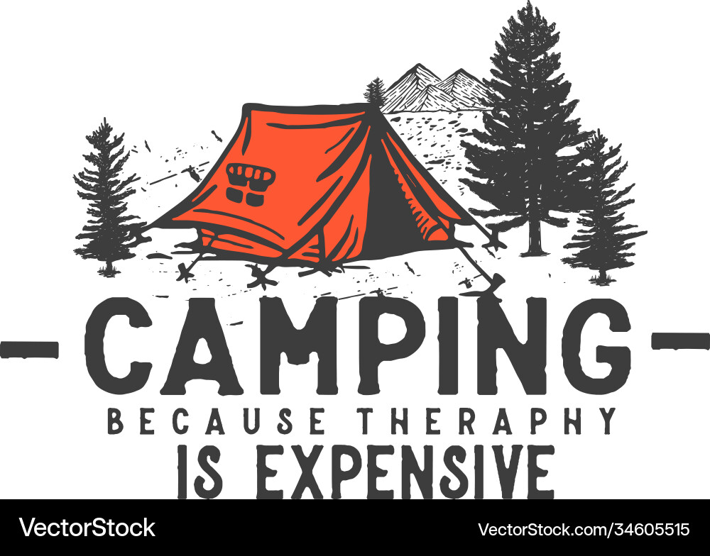 Camping Royalty Free Vector Image - VectorStock