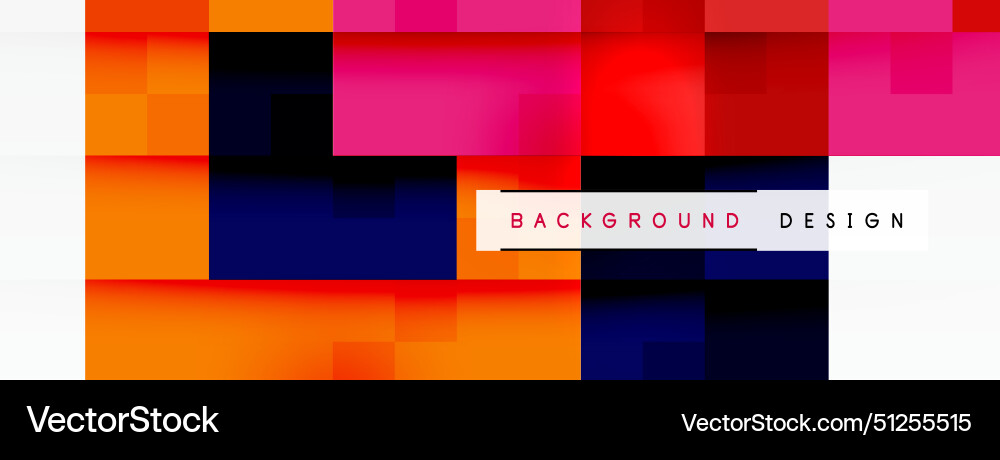 Colorful square pattern with various tints and Vector Image