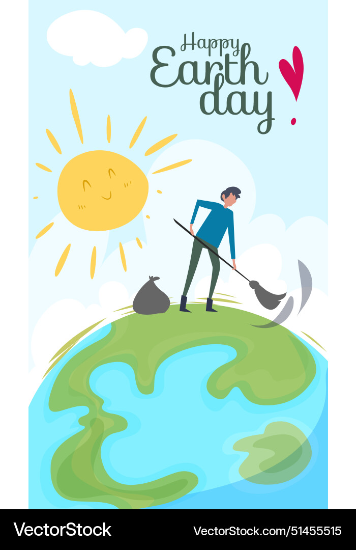 Earth day card Royalty Free Vector Image - VectorStock