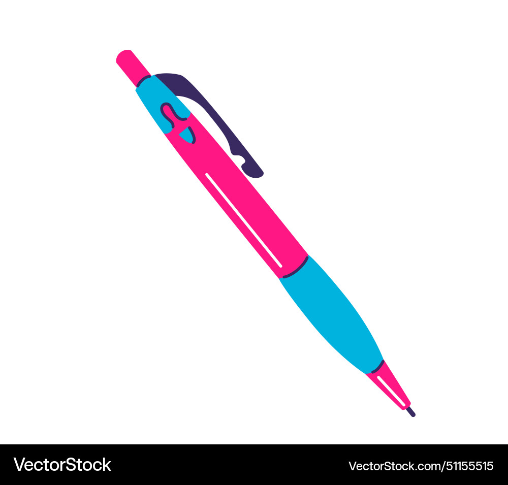 Pen ballpoint isolated Royalty Free Vector Image