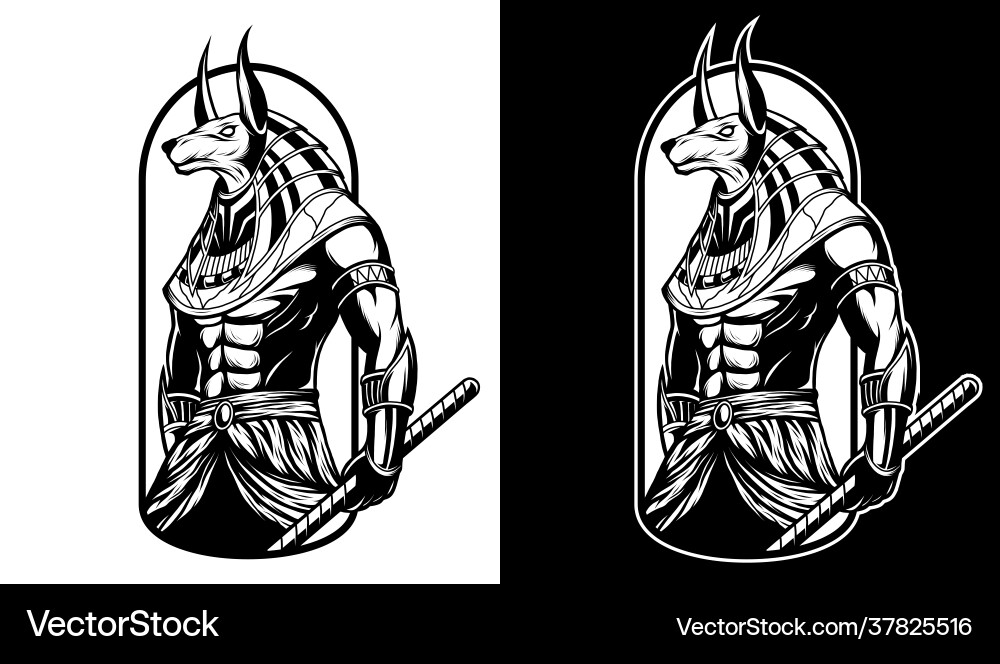 Anubis Royalty Free Vector Image - VectorStock