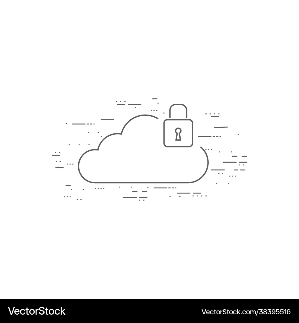 Cloud computing thin flat design Royalty Free Vector Image Cloud computing thin flat design Royalty Free Vector Image