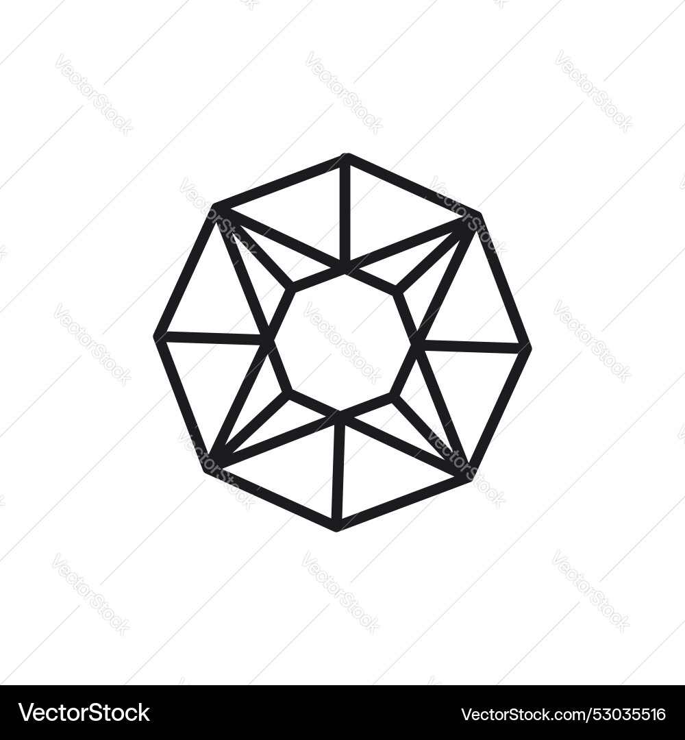 Dice d20 icon set die with 20 sides symbol 3d d20 Vector Image