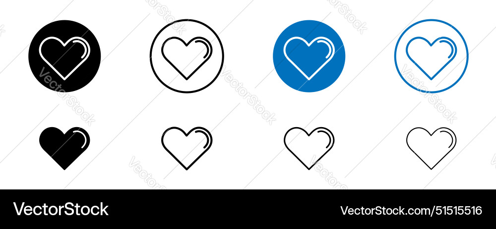 Heart icon Royalty Free Vector Image - VectorStock