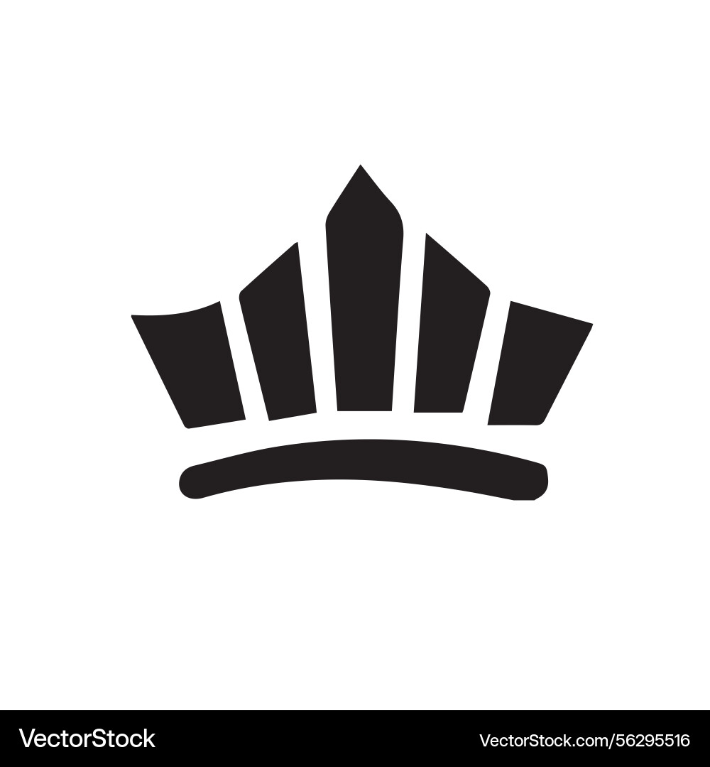 Kings crown in art outline Royalty Free Vector Image