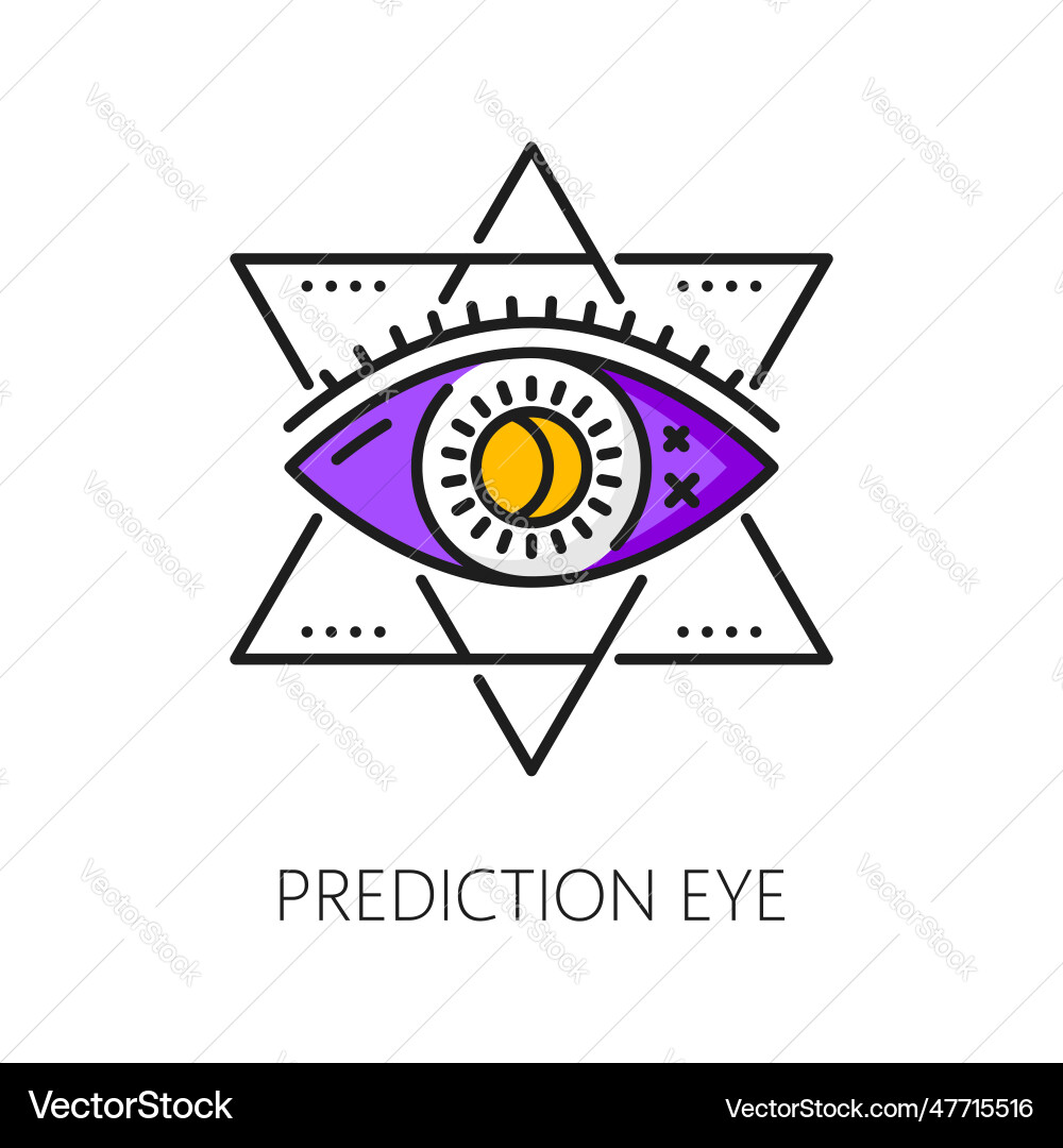 Providence eye witchcraft magic icon sign Vector Image
