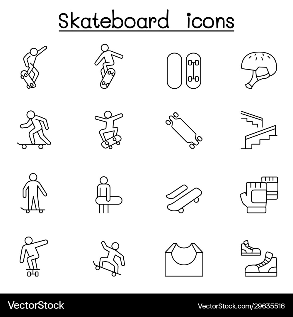 Skateboard Outline Vector Images (over 8,000)