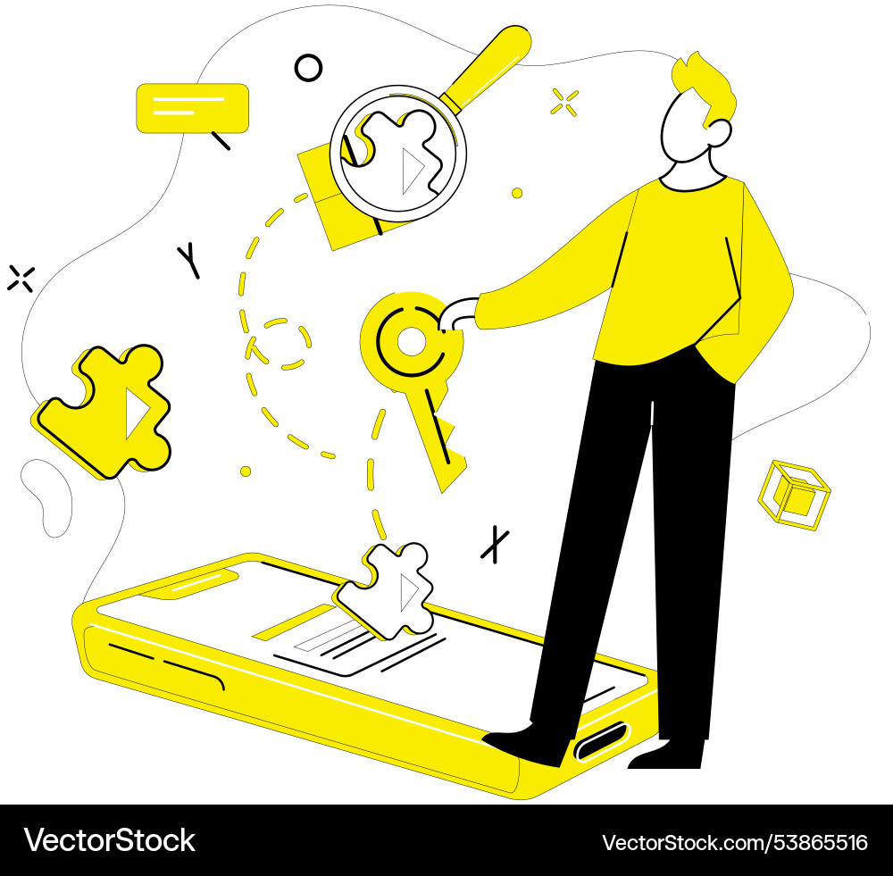 Structured thinking efficient management Vector Image