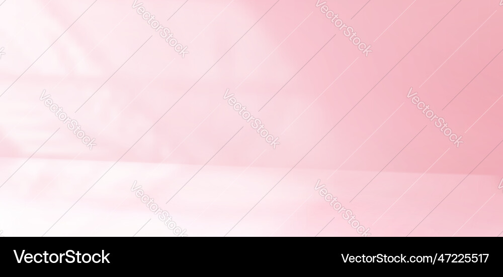 3d pink wall in studio room background with light Vector Image