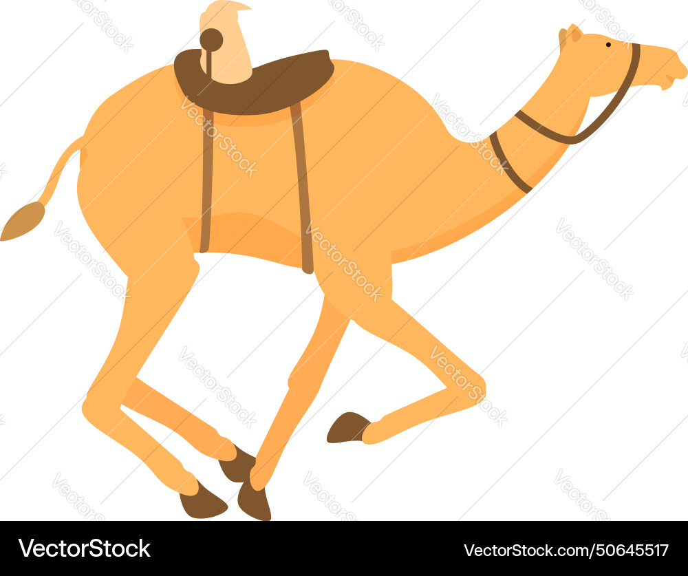 Fastest running camel icon cartoon sport Vector Image