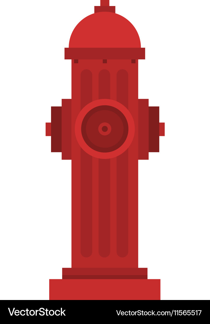 Red Fire Hydrant Royalty Free Vector Image - VectorStock