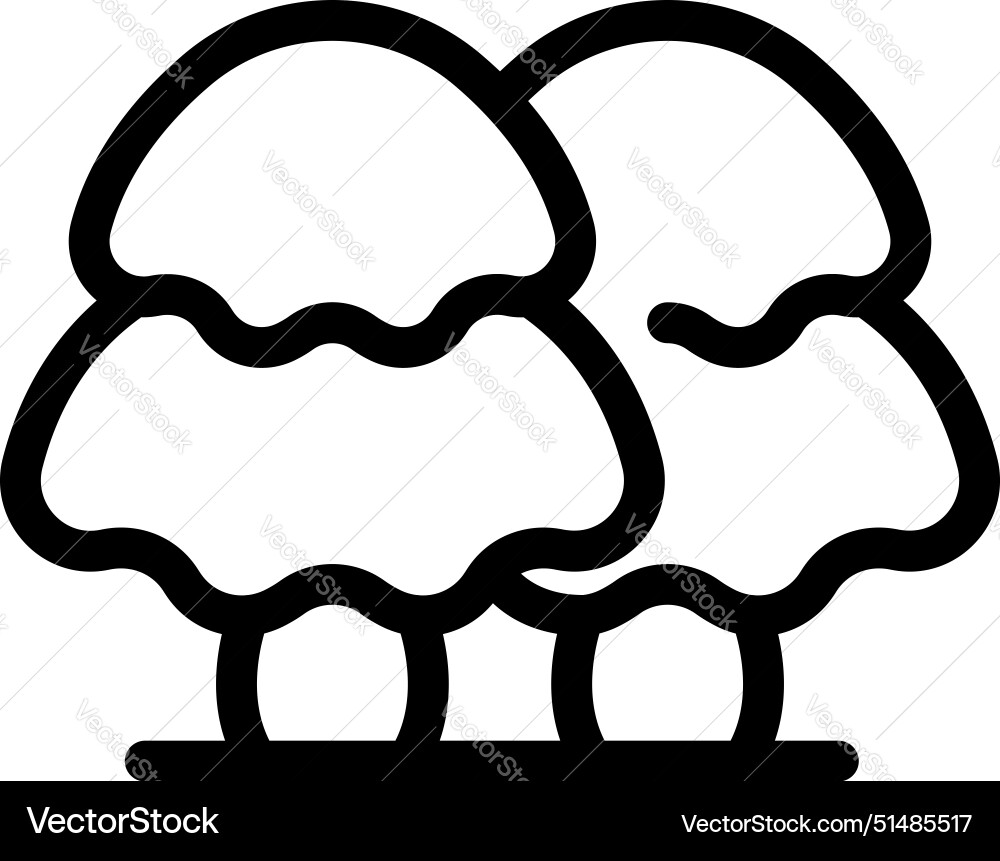 Simple black and white ice cream icon Royalty Free Vector