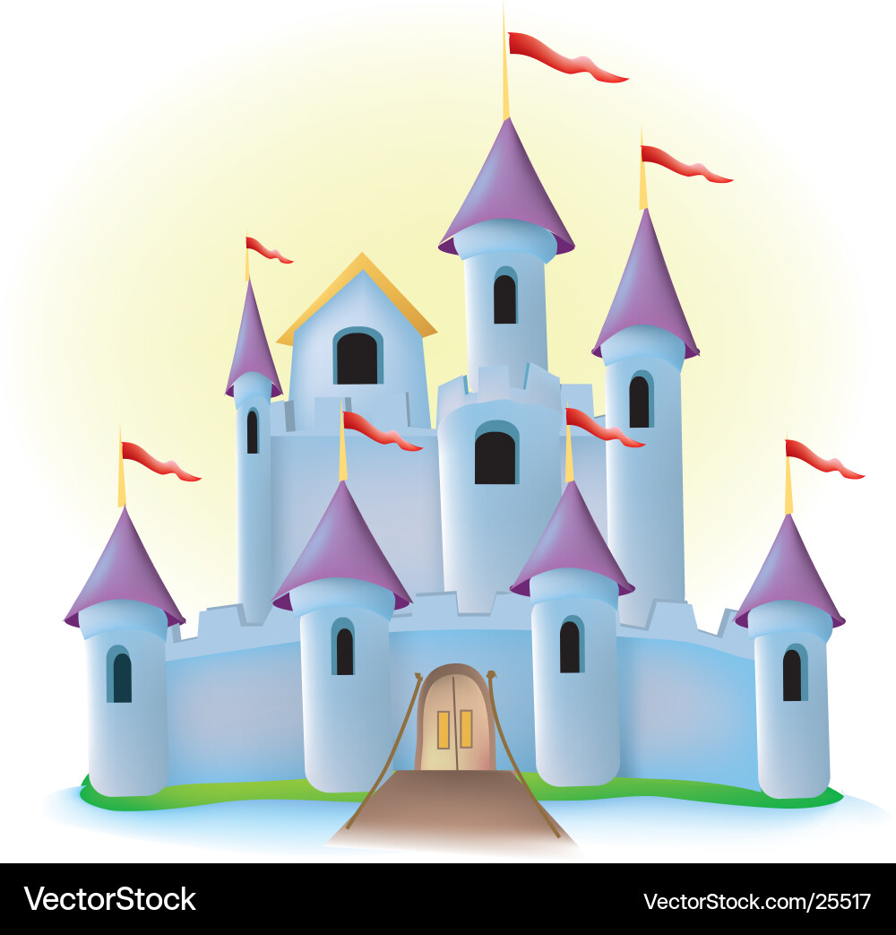 Whimsical Castle Royalty Free Vector Image - VectorStock