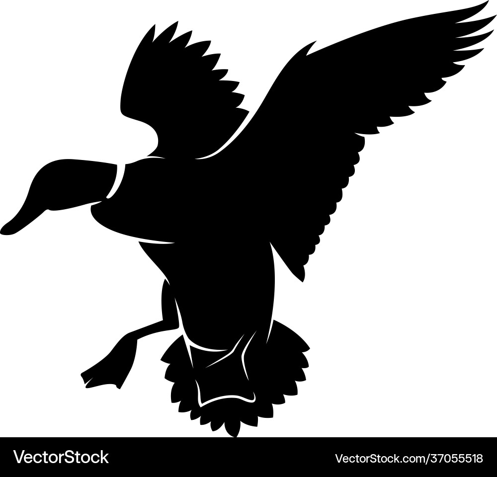 Duck Hunting Decoy Template Royalty Free Vector Image