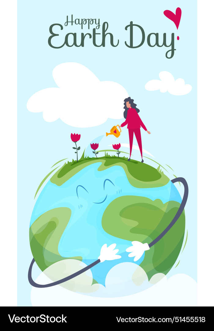 Earth day card Royalty Free Vector Image - VectorStock