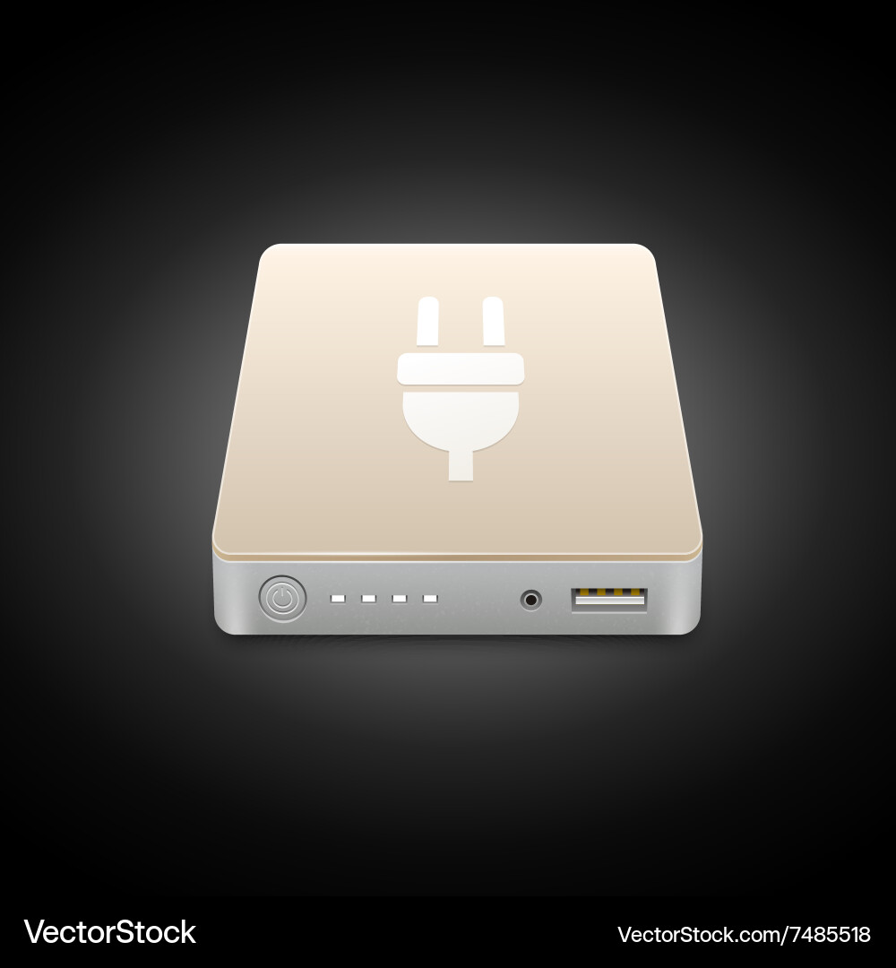 Portable power bank Royalty Free Vector Image - VectorStock