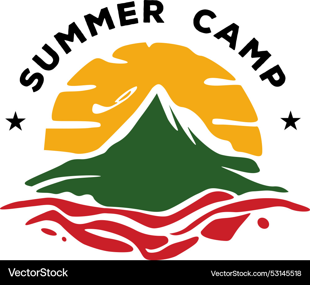 Summer camp Royalty Free Vector Image - VectorStock