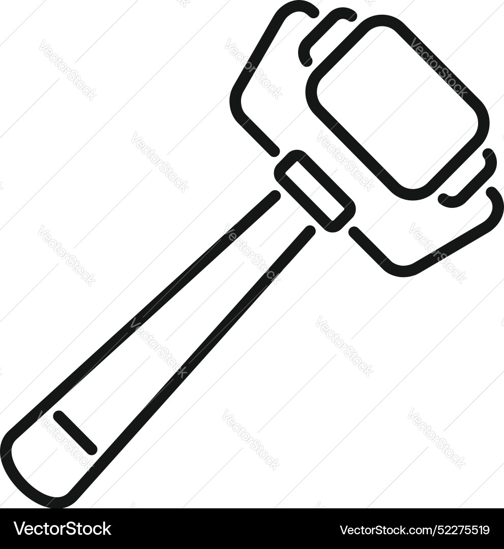 Auction hammer striking down making a bid Vector Image