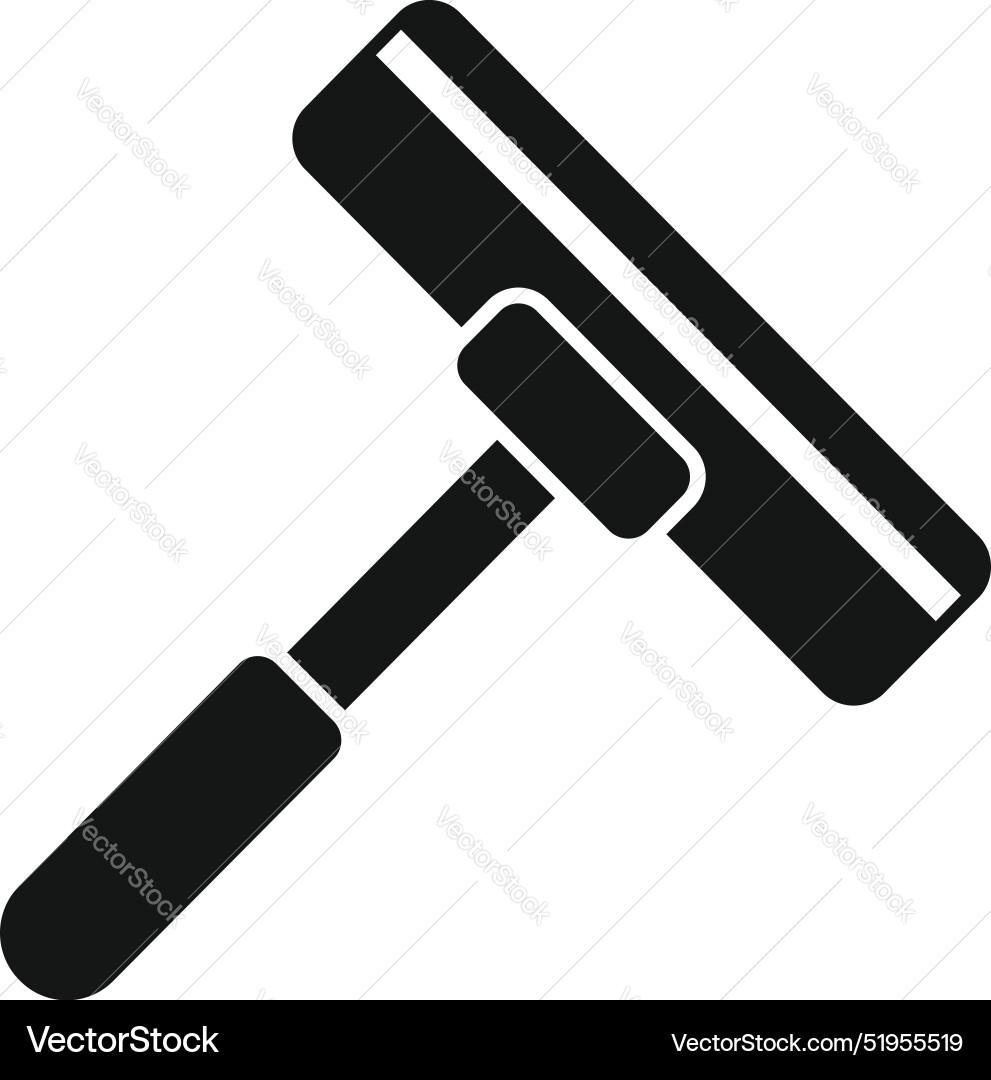 Cleaning service logo with squeegee tool Vector Image