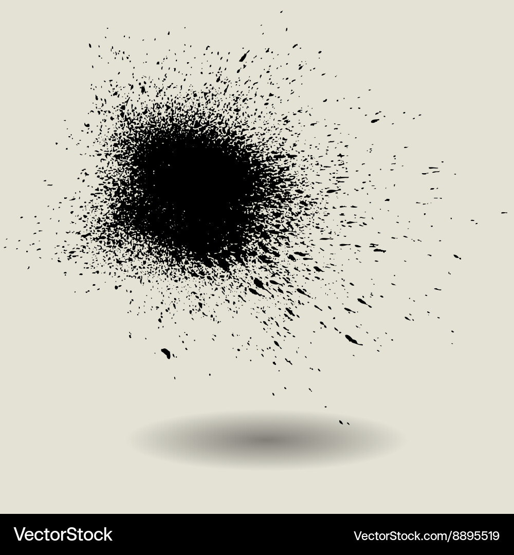 Ink splash texture design template Royalty Free Vector Image