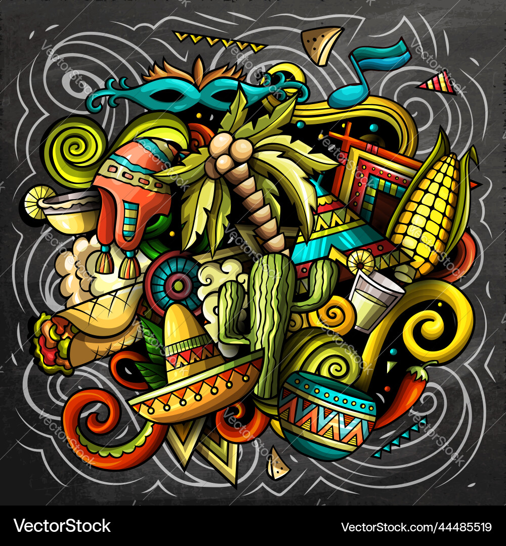 Latin america cartoon Royalty Free Vector Image