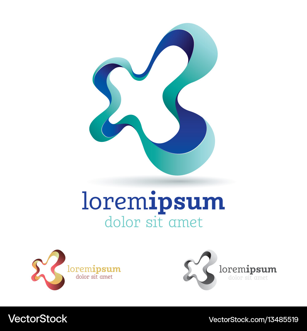 Letter x glossy icon Royalty Free Vector Image