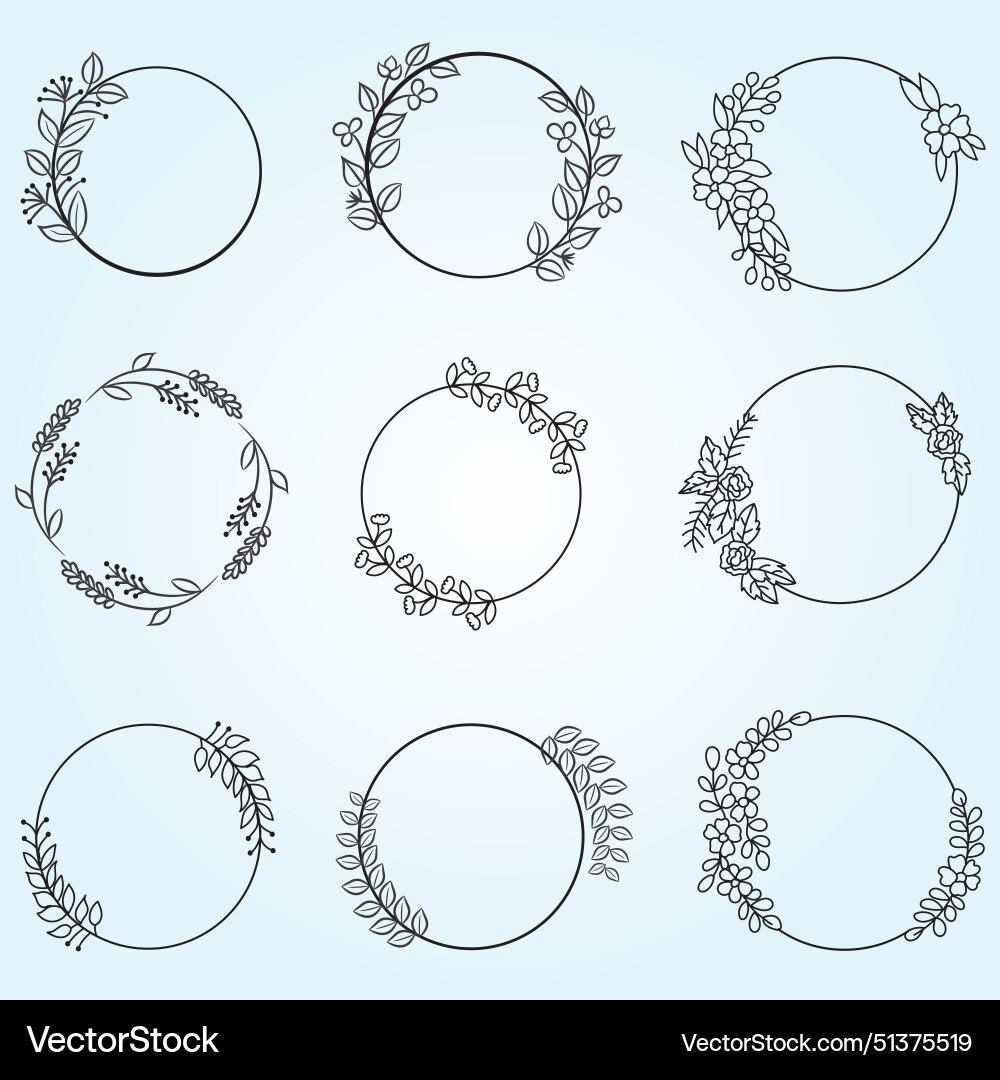 Round border Royalty Free Vector Image - VectorStock