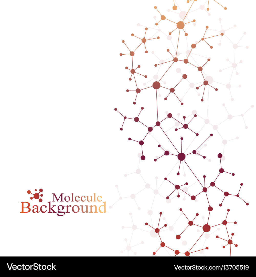 Scientific chemistry pattern structure molecule Vector Image