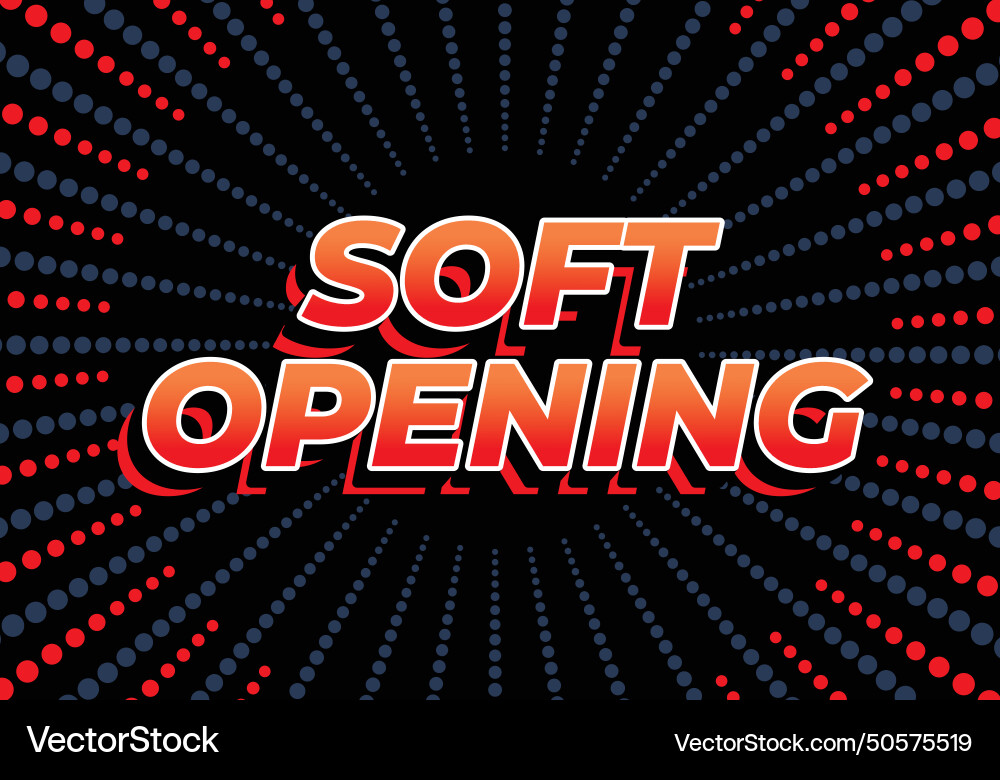Soft opening text effect in 3d look and eye Vector Image