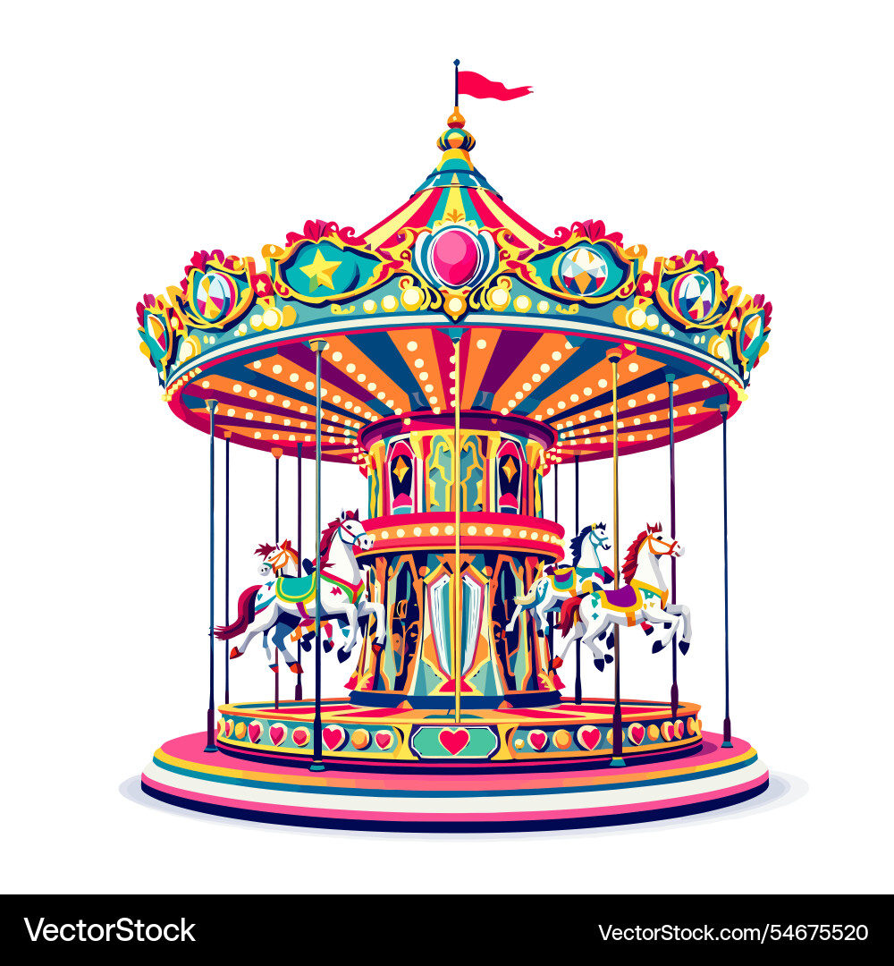 Carousel Royalty Free Vector Image - VectorStock