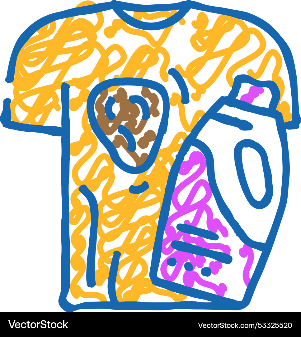 Stain removal dry cleaning icon doodle Royalty Free Vector