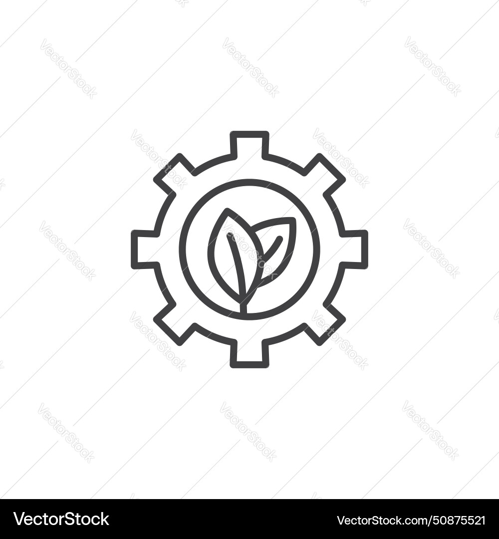 Ecology icon set environmental bio leaf symbol in Vector Image