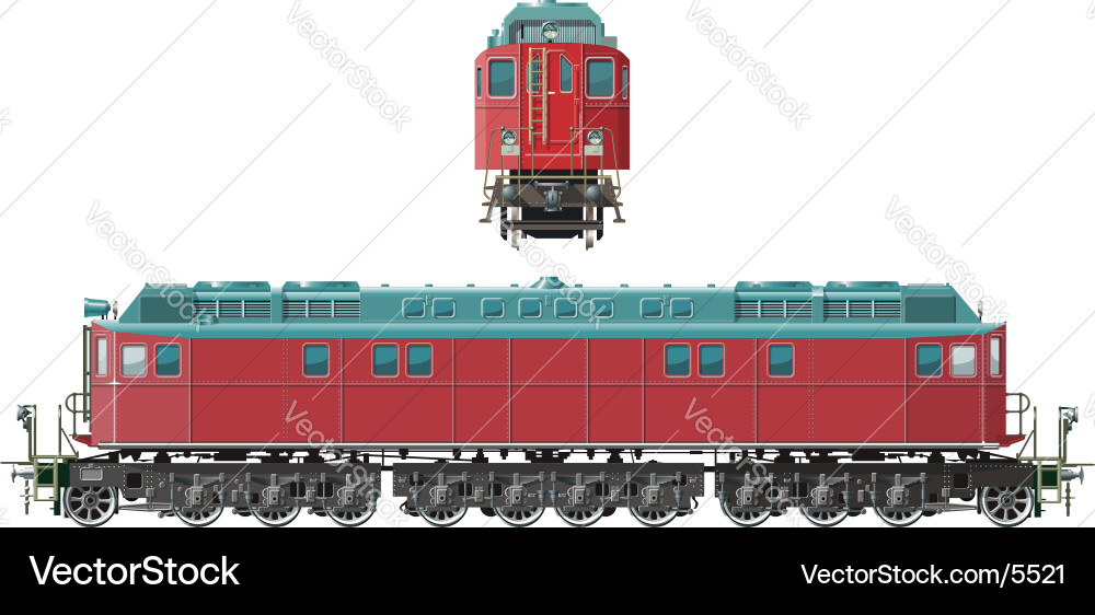 Locomotive Royalty Free Vector Image - VectorStock