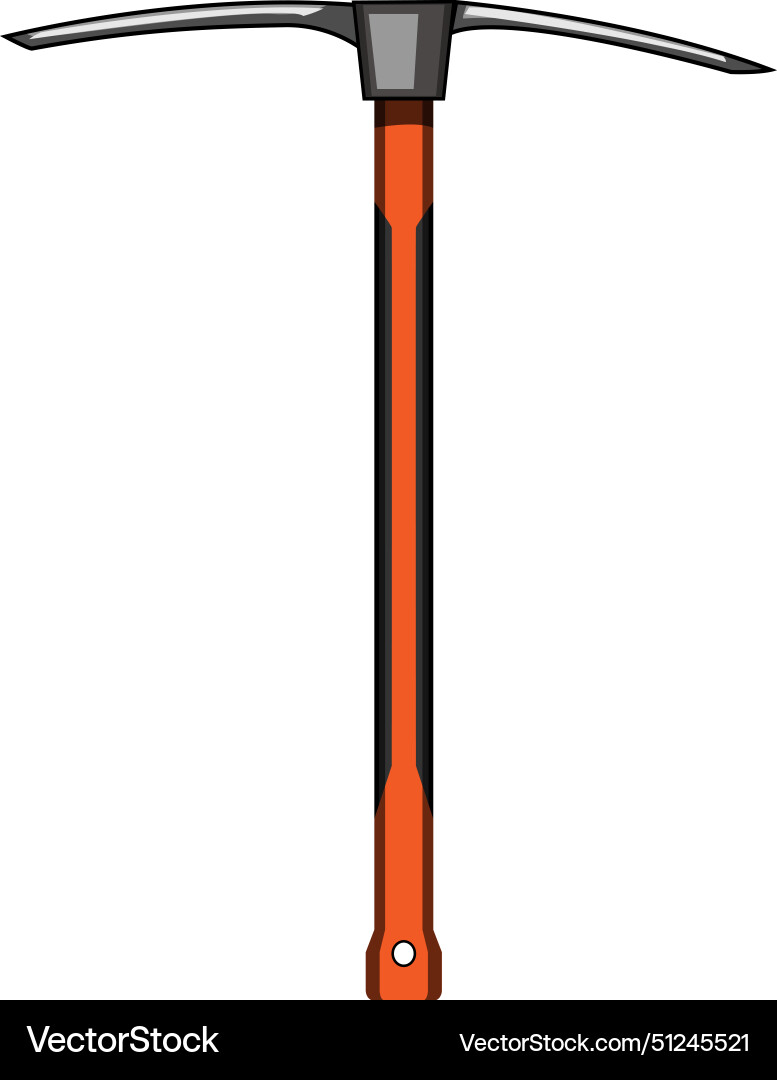Miner pickaxe cartoon Royalty Free Vector Image